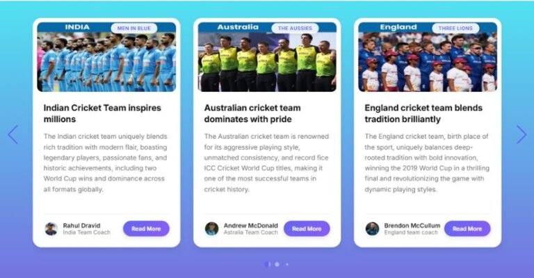 How to create Responsive Sliding Cards using HTML CSS & JavaScript